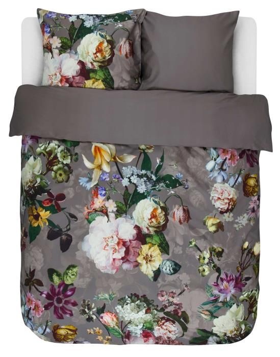 Essenza Fleur Taupe Dekbedovertrek - Bedderie de Boer