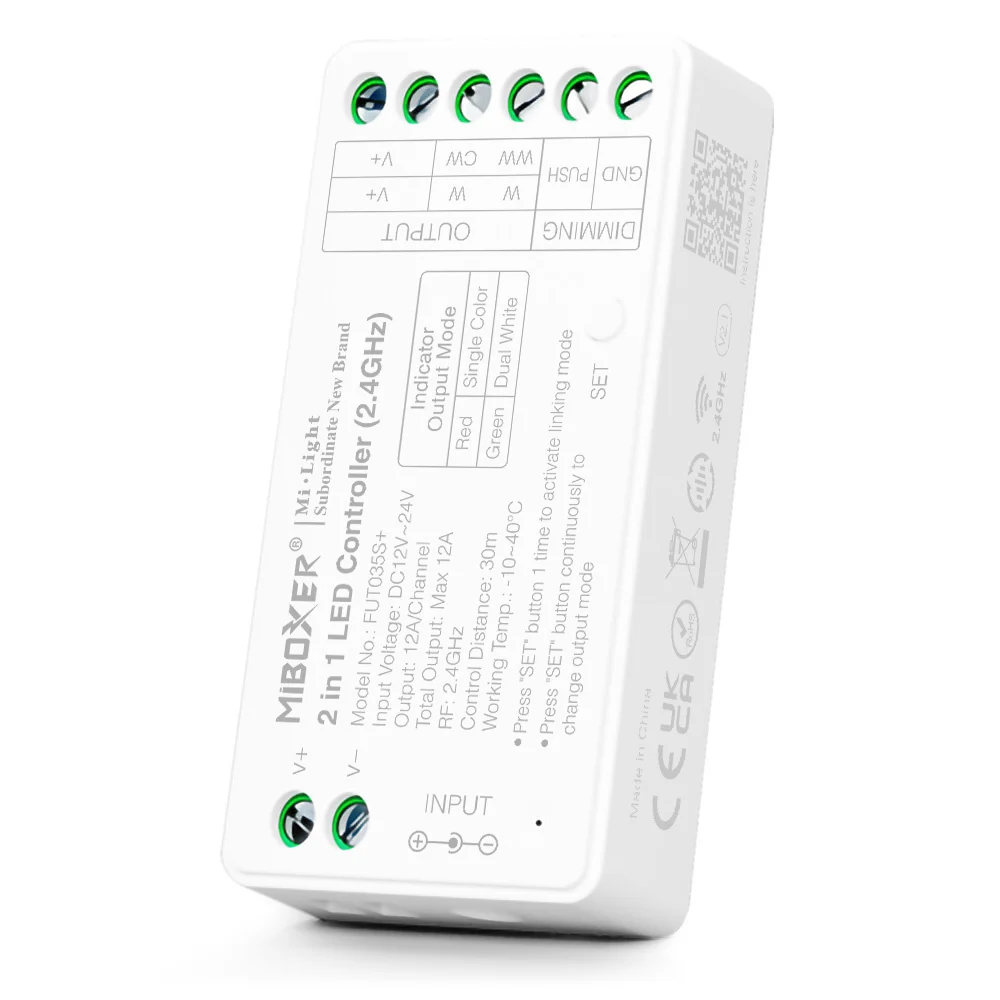 MiBoxer/Mi-Light Contrôleur de LED | Monochrome et CCT | FUT035S ...