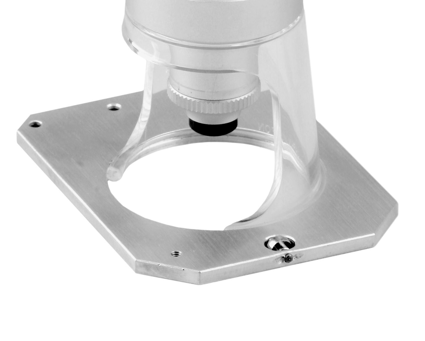 Aluminium base plate for mounting ES-2008 microscopes - Kitotec