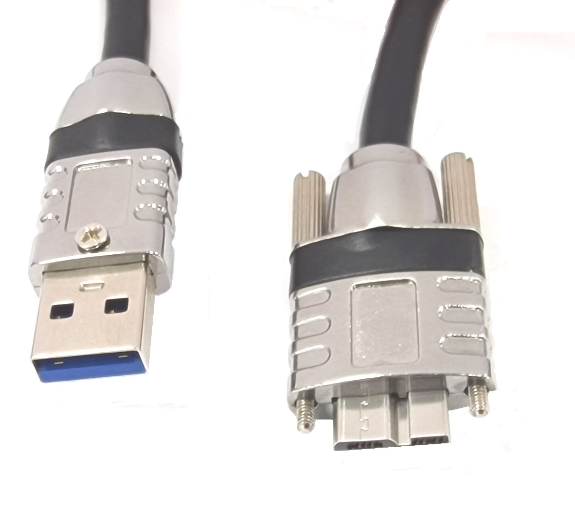 USB 3 standard cable, straight, screwable, 5 meter length - Kitotec