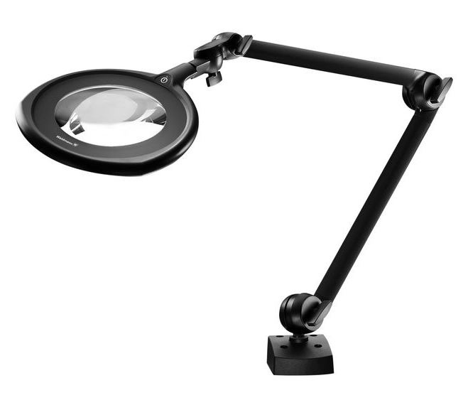 TEVISIO magnifier lamp with anti-reflective glass lens in ESD version ...