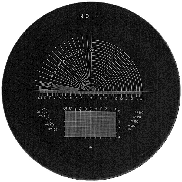 Scales for measuring loupes 1983, 2028, 2004 and KIMAG-10 in white ...