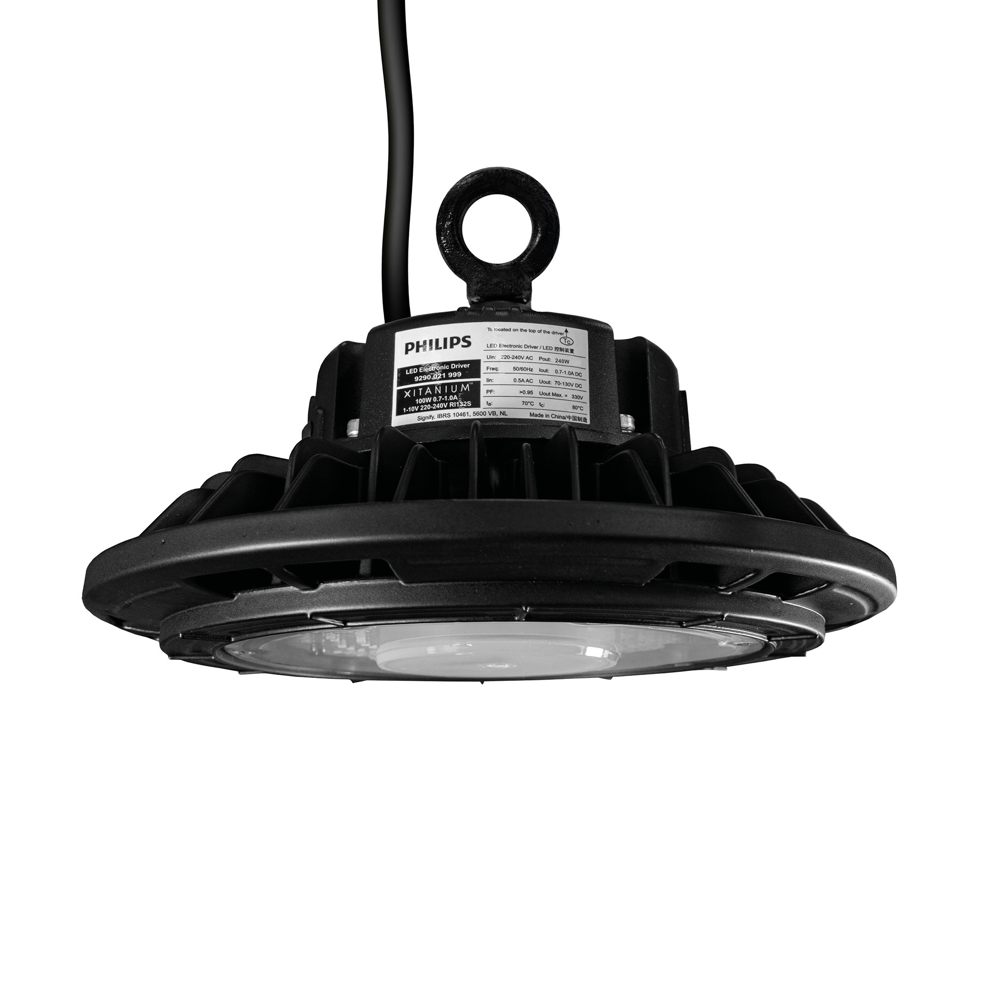 LED High Bay 240W - Philips Driver - 120° - 160lm/W - 4000K - Dimbaar ...