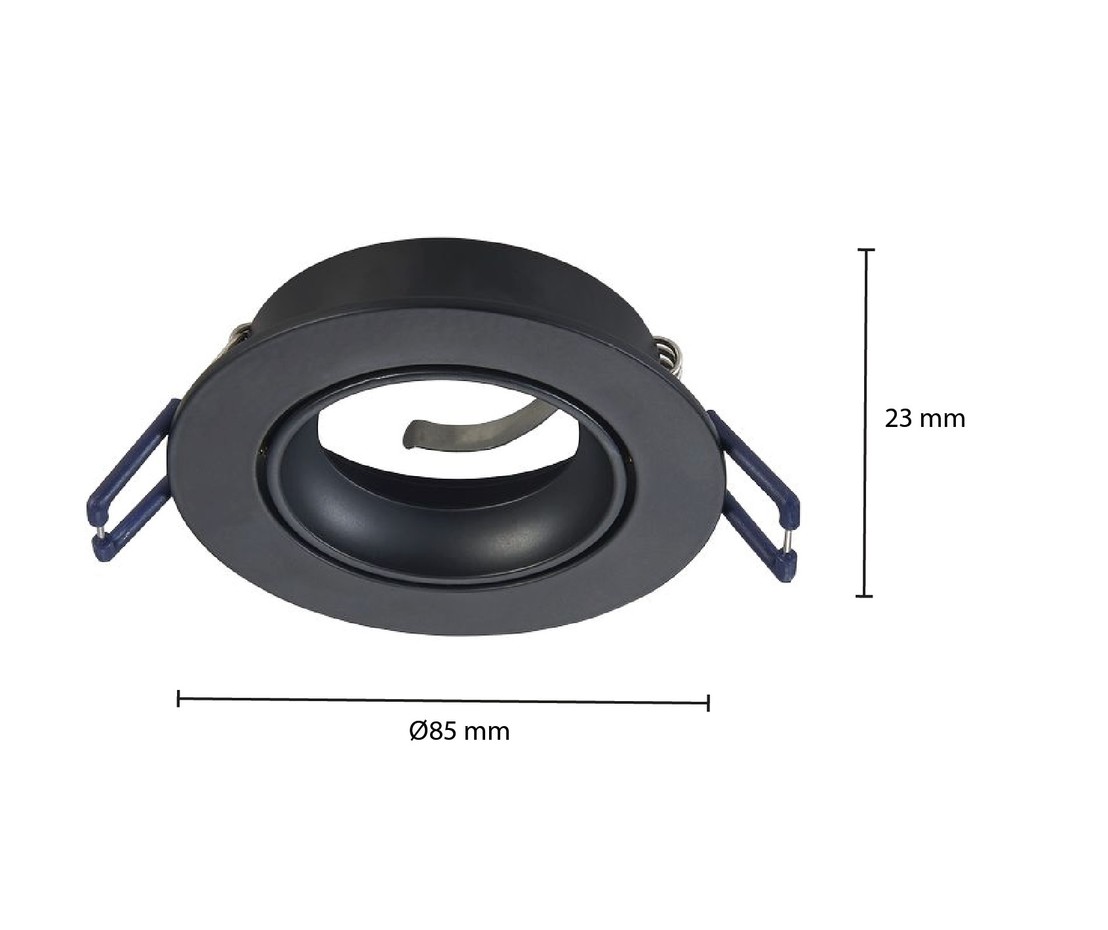 Led Inbouwspot Gu10 Armatuur Carme Zwart