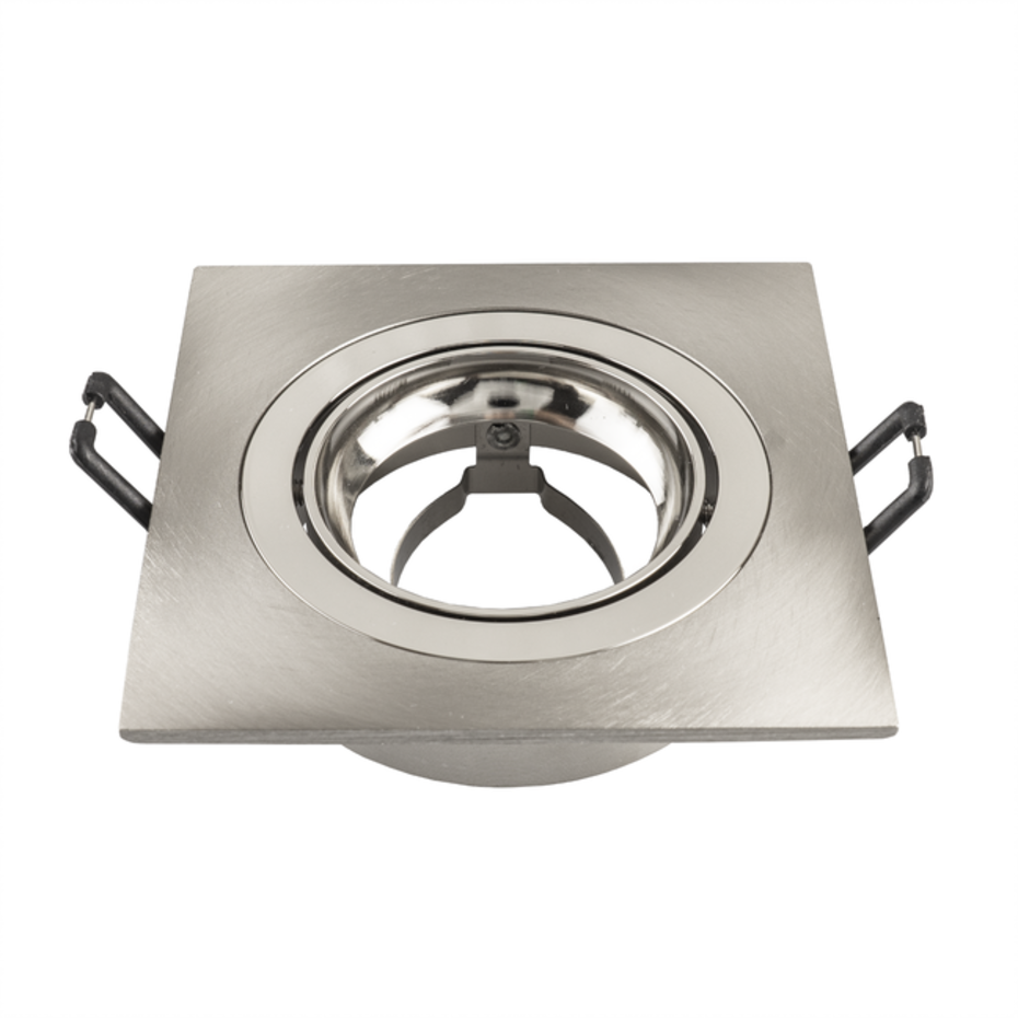GU10 Inbouwspot Vierkant - RVS - 92mm - Ledvion.com