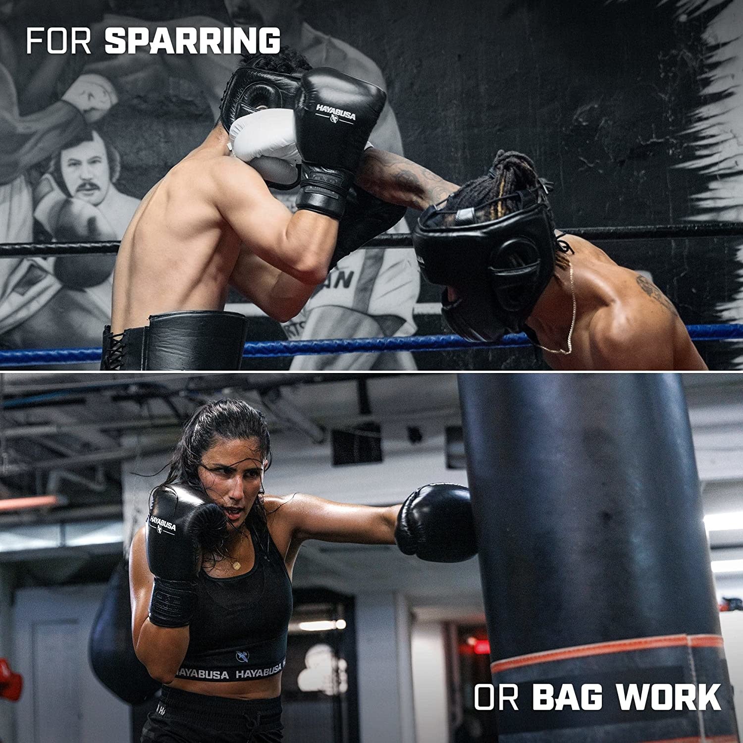 Hayabusa Pro Lace Boxing Gloves - ZWART - FIGHT.NL