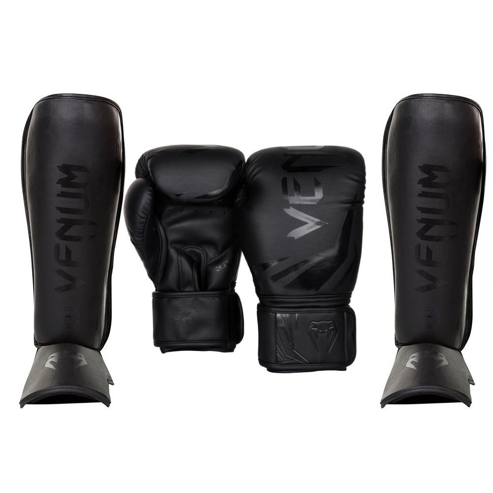 VENUM - CHALLENGER 3.0 FIGHTSET - BLACK ON BLACK - FIGHT.NL