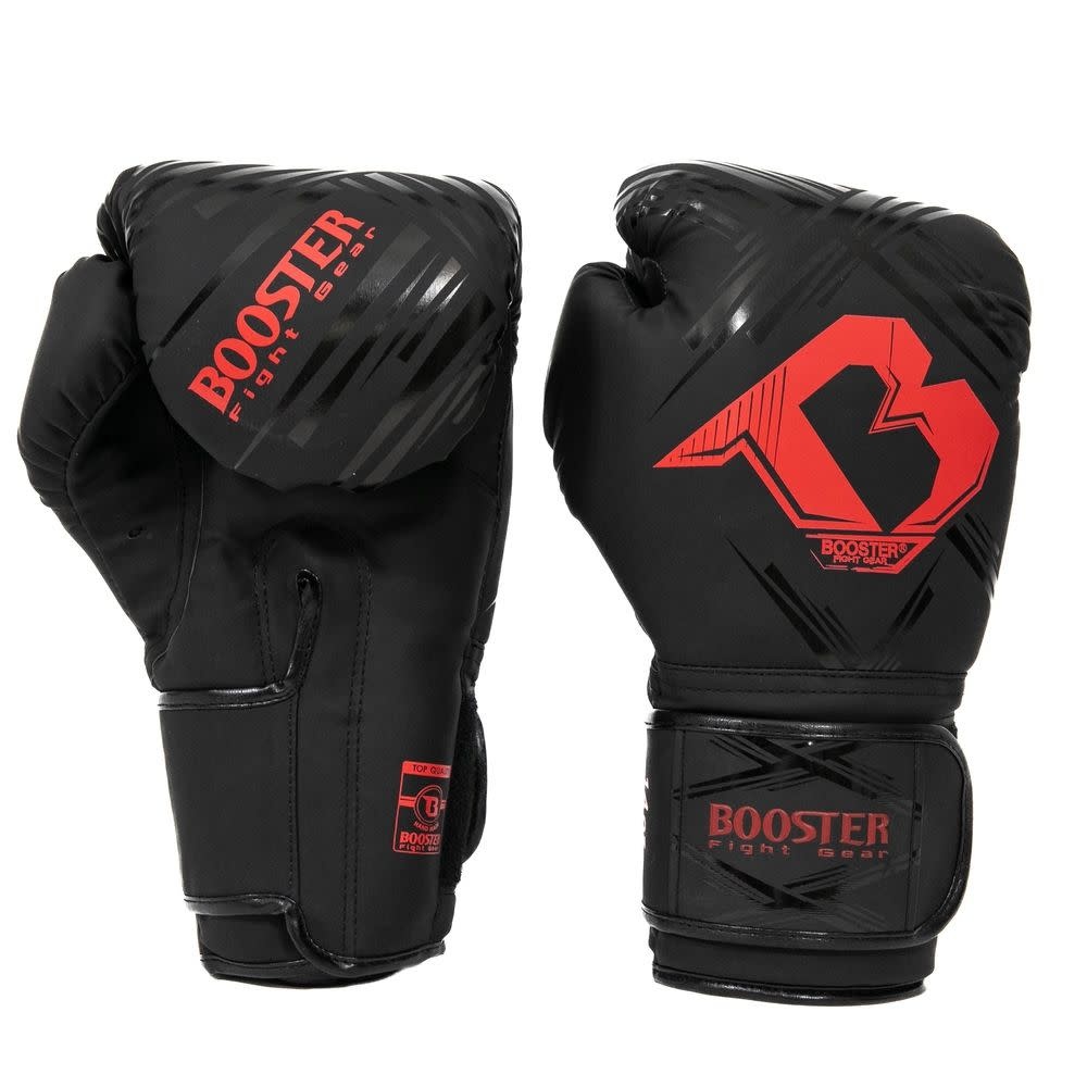 Booster - Bokshandschoenen - BFG ALPHA - Zwart/rood - FIGHT.NL