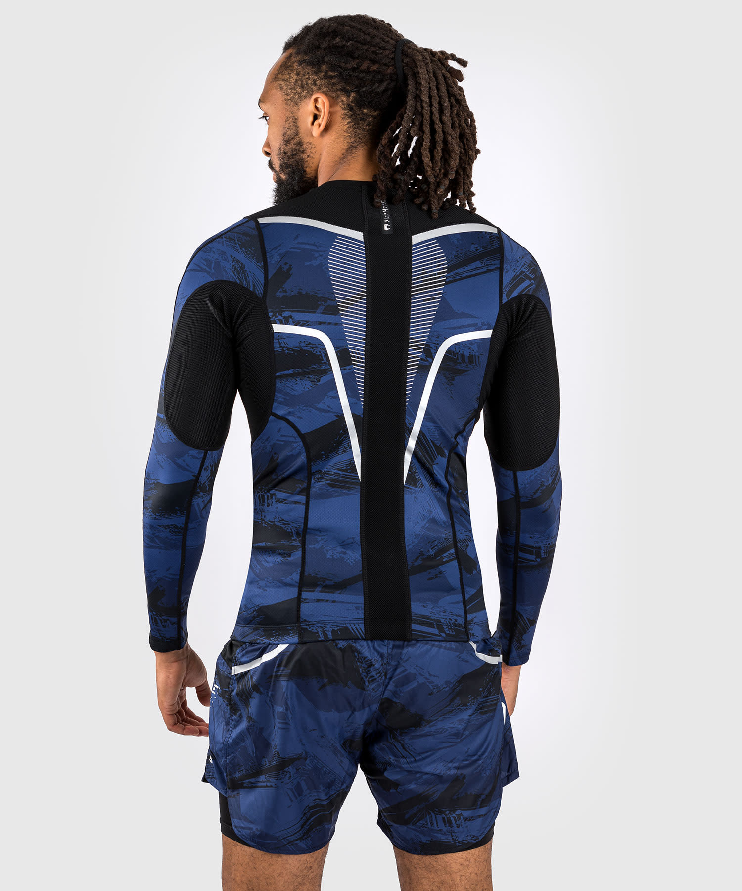 VENUM ELECTRON 3.0 LONG SLEEVE RASHGUARD - NAVY - FIGHT.NL