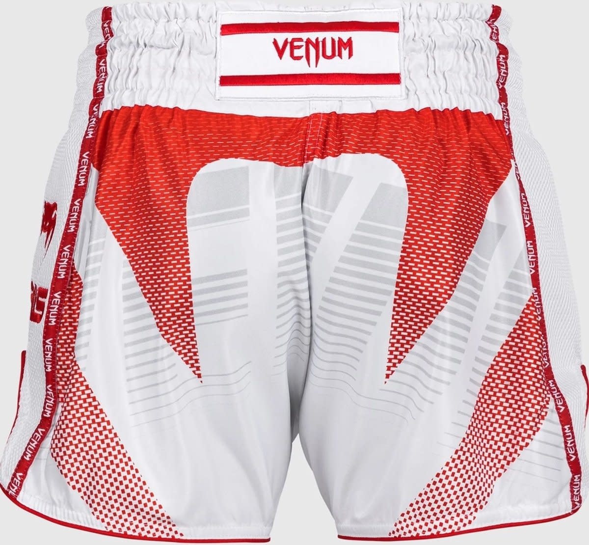 RWS X VENUM MUAY THAI SHORT - WHITE/RED - FIGHT.NL