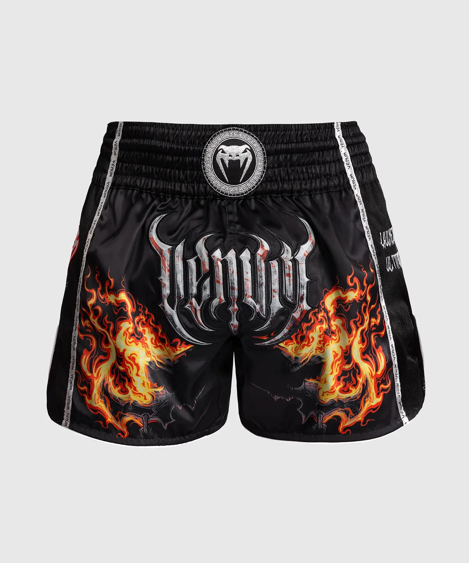 Venum Gladiator 5.0 Muay Thai Shorts - Black/Neon Orange - FIGHT.NL