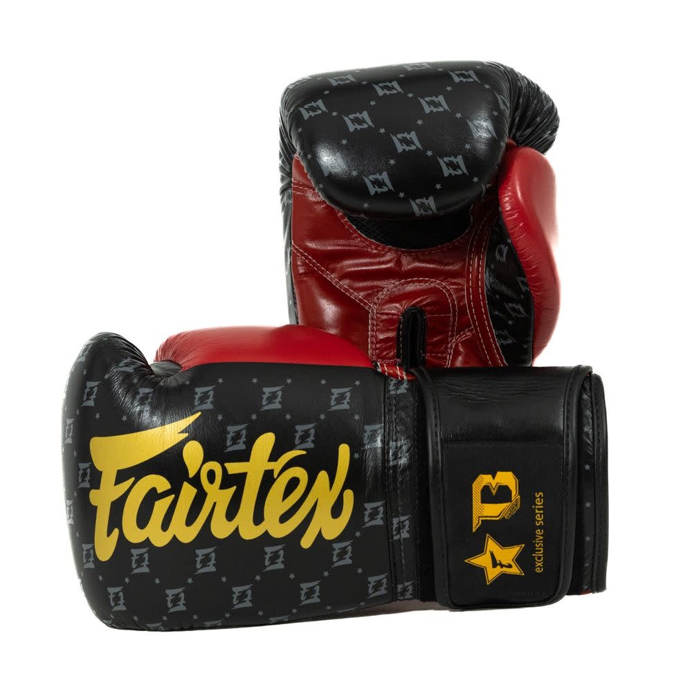 Fairtex x Booster FXB BG Star Bokshandschoenen – Zwart/Rood – Limited ...
