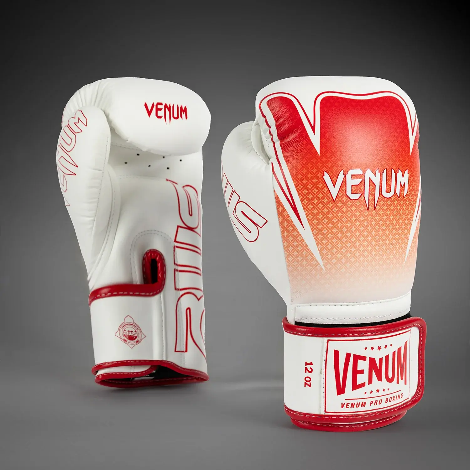 VENUM x RWS 2.0 Boxing Gloves - White/Red - FIGHT.NL