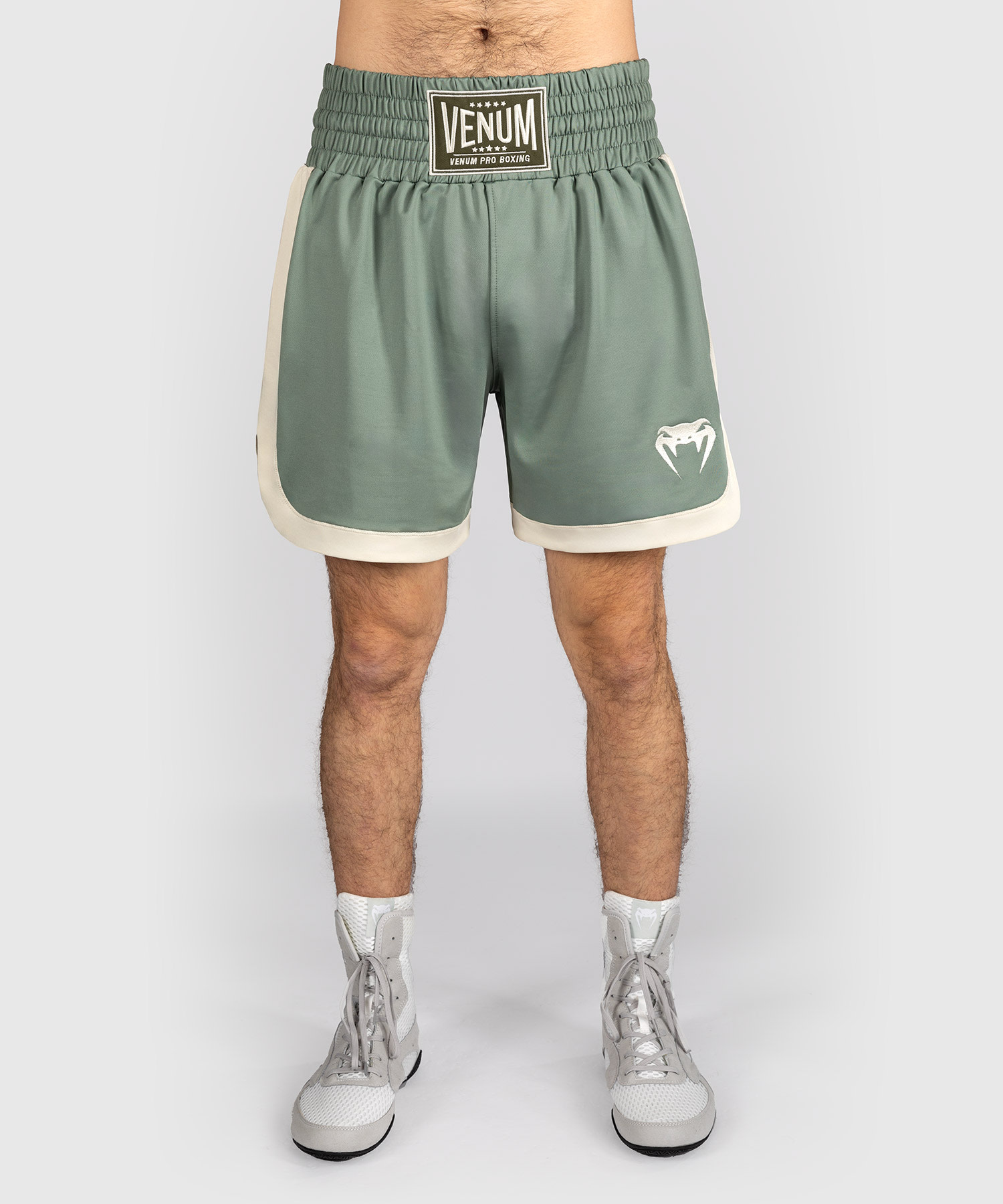 Classic Boxing Shorts Aqua Green / Ivory - FIGHT.NL