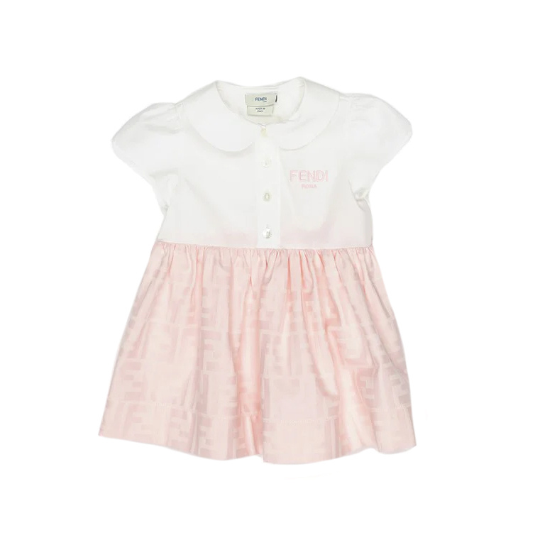 Fendi Abito FF Whispered Rosa Confetto BFB500_ALO6_F0QE5 - Lolly Pop ...