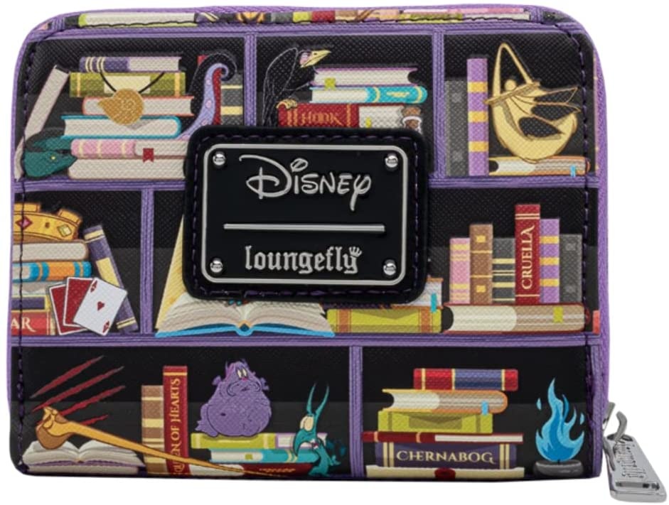 Loungefly Wallet Disney Villains Books - Moon Collectibles