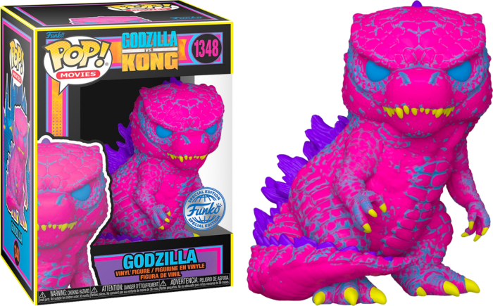 Funko Pop! Godzilla VS Kong - Godzilla Black Light - Special Edition ...