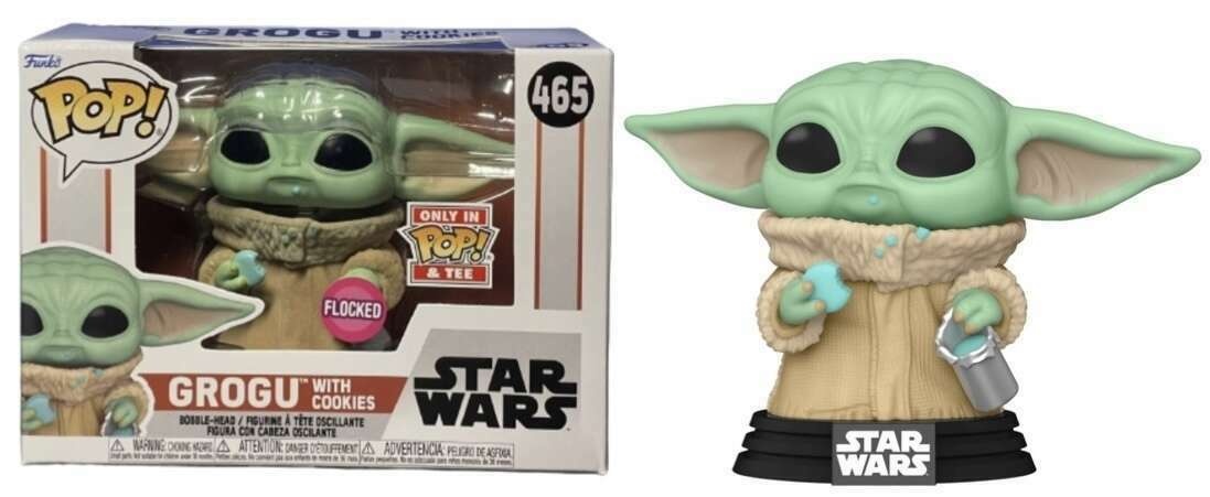 Funko Pop! Star Wars - Grogu With Cookies Special Edition - Flocked - Moon Collectibles