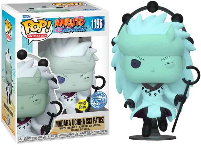 Funko Pop! Naruto Shippuden - Madara Uchika (Six Paths) - Glows in the ...