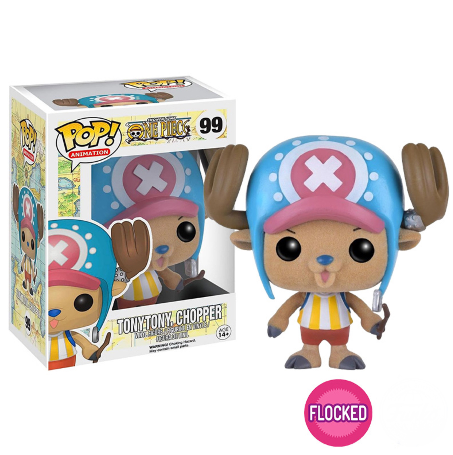 Funko Pop! One Piece - Tony Tony. Chopper - Flocked - Moon Collectibles