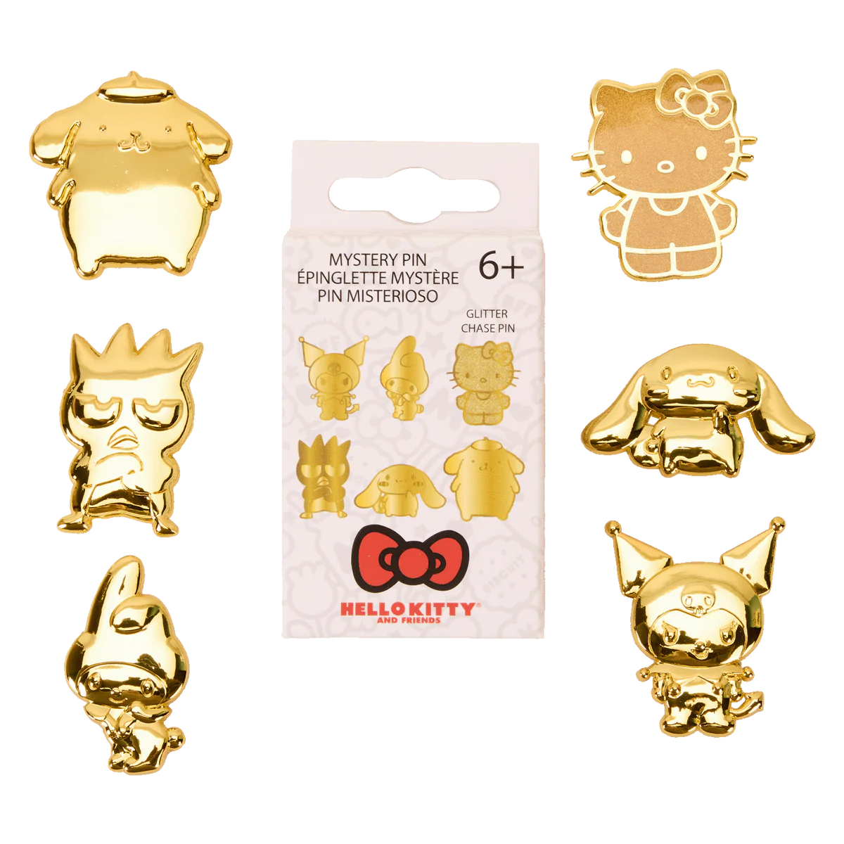 Loungefly Sanrio Hello Kitty - Blind Box Pin Gold - Moon Collectibles