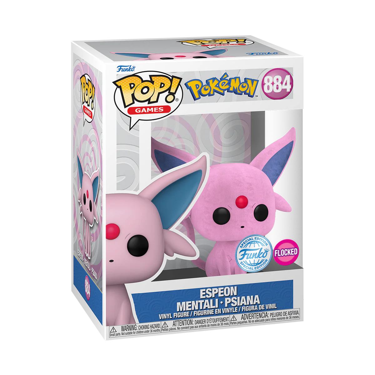 Funko Pop! Pokémon - Espeon Flocked Special Edition - Moon Collectibles