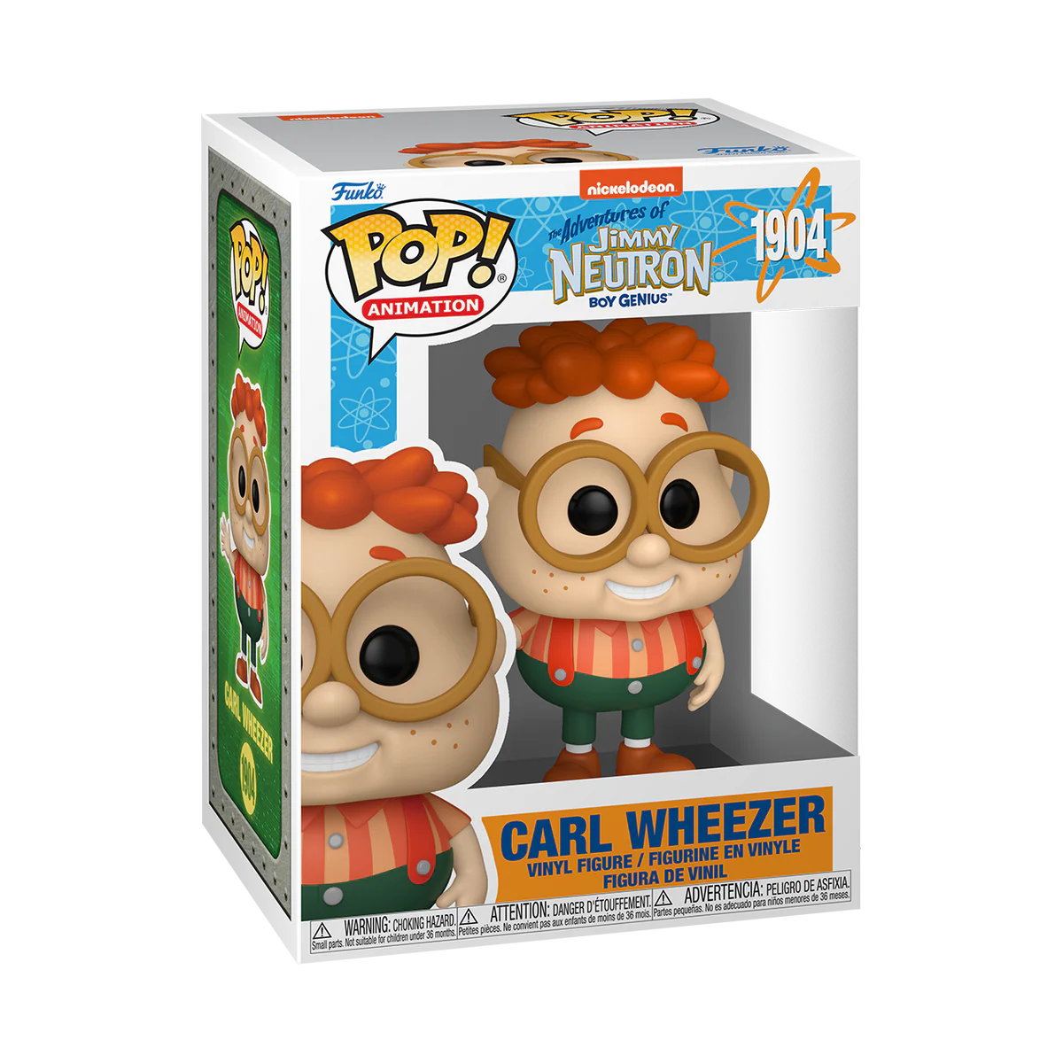 Funko Pop! Nickelodeon Jimmy Neutron - Carl Wheezer - Moon Collectibles