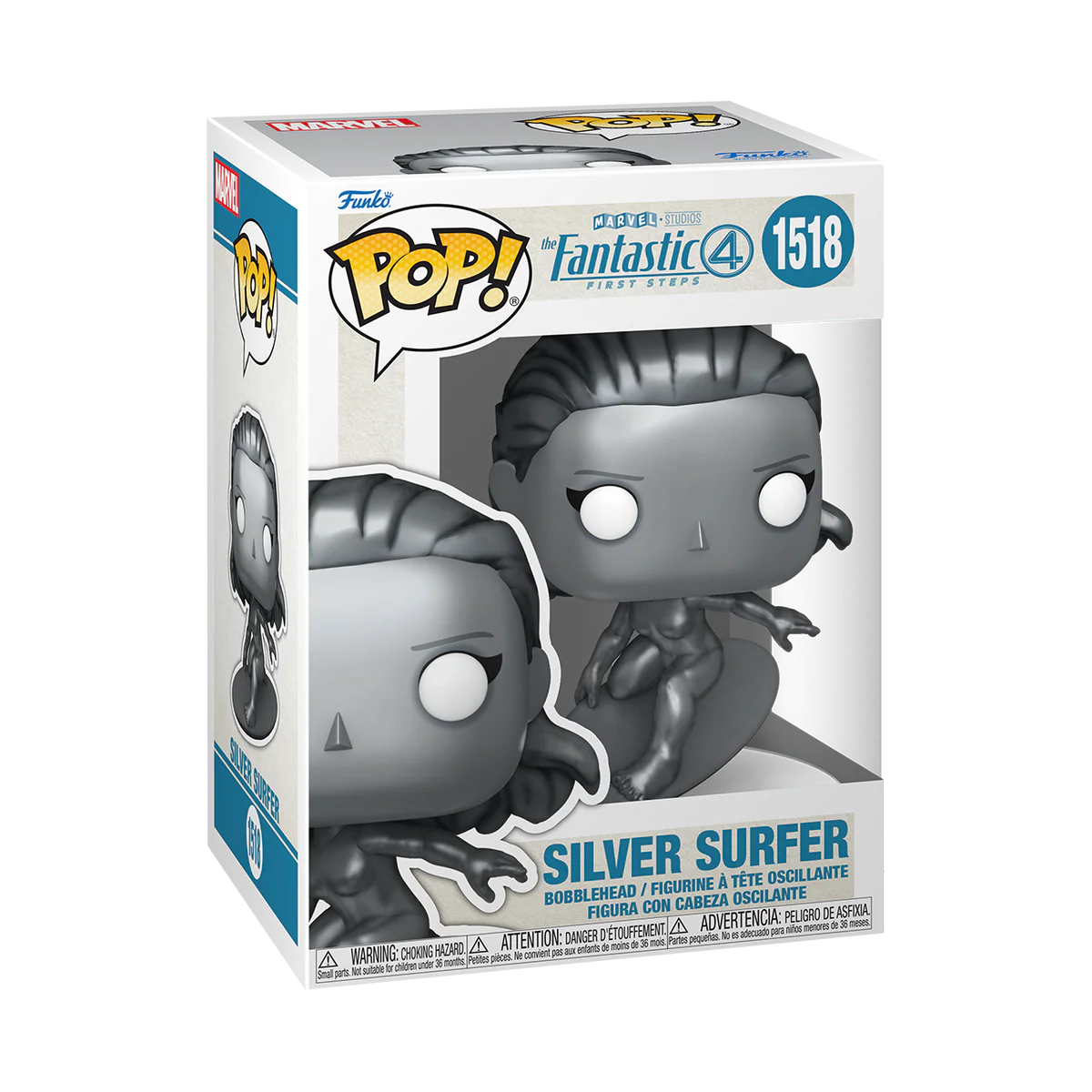 Funko Pop! Marvel - The Fantastic 4 - Silver Surfer - Moon Collectibles