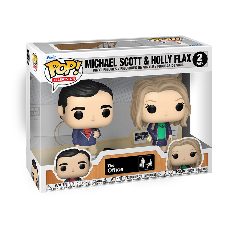 Funko Pop The Office - Michael Scott & Holly Flax 2 Pack - Moon ...