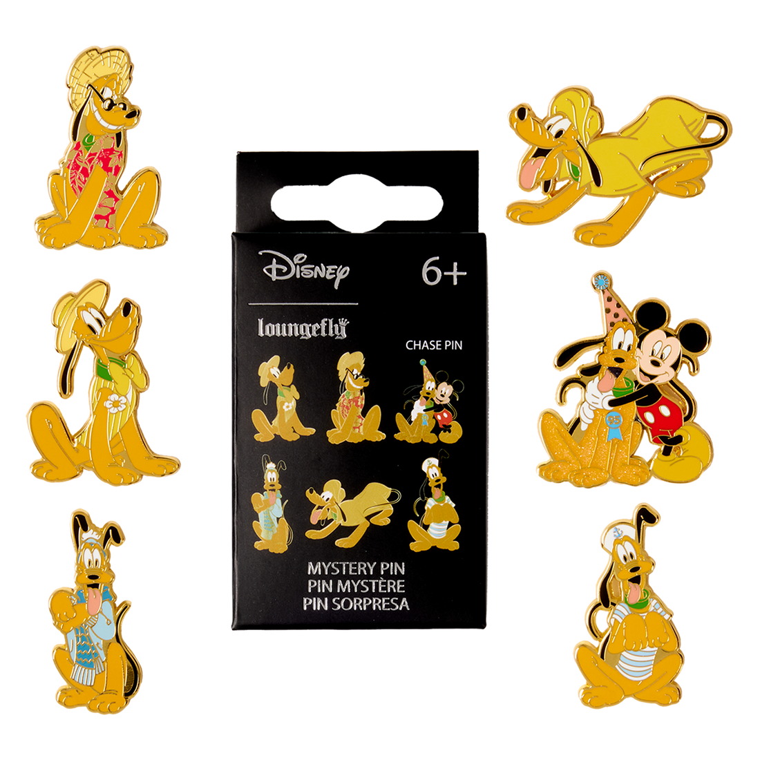 Loungefly Disney - Pluto 95th Anniversary Blind Box Pin - Moon Collectibles