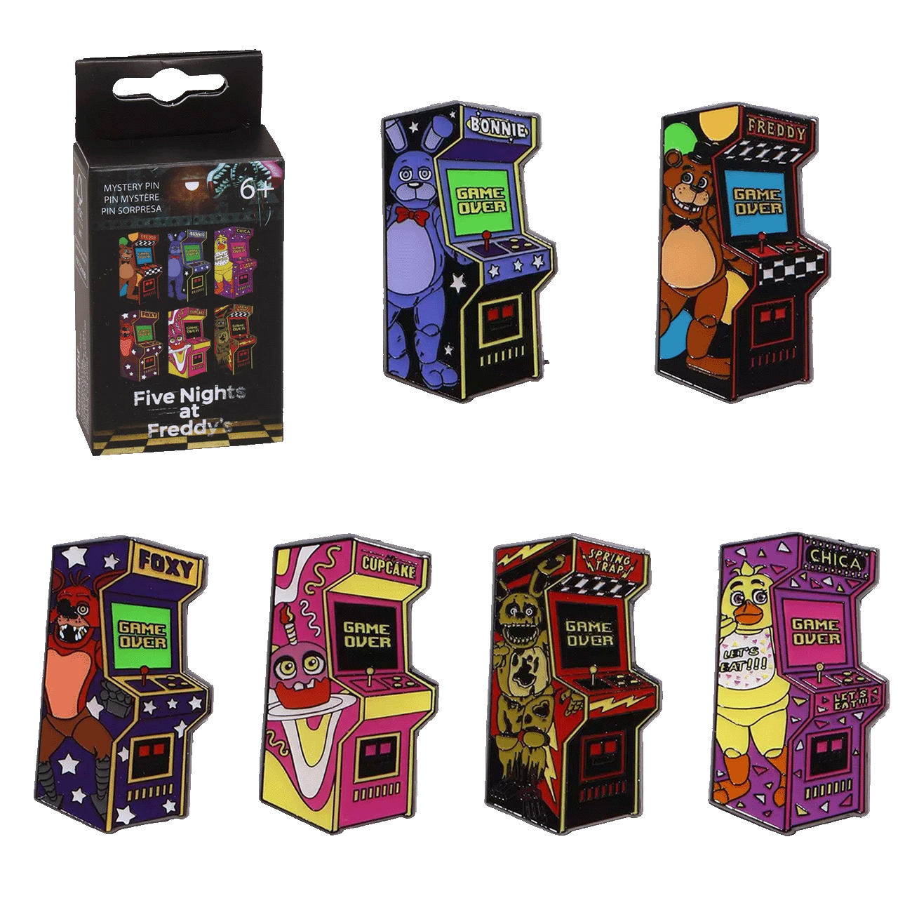 Loungefly Five Nights at Freddy’s - Arcade Blind Box Pin - Moon ...