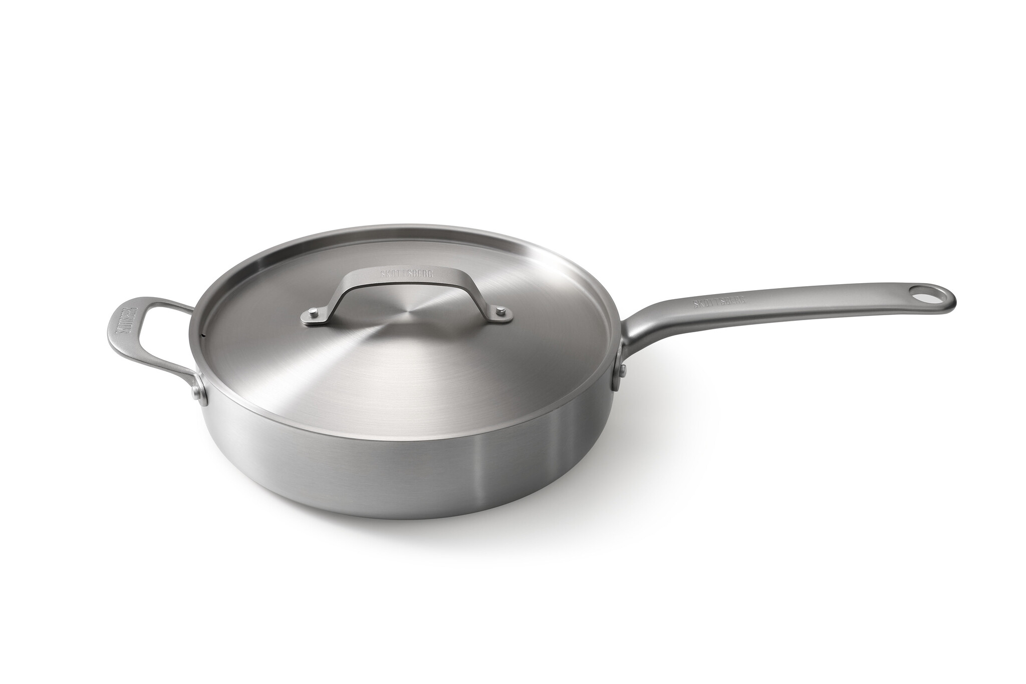 Skottsberg Sauté Pan with Lid | Stainless Steel - Skottsberg