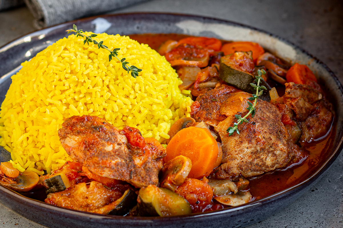Kippendijfilet stoofschotel van de BBQ - Skottsberg