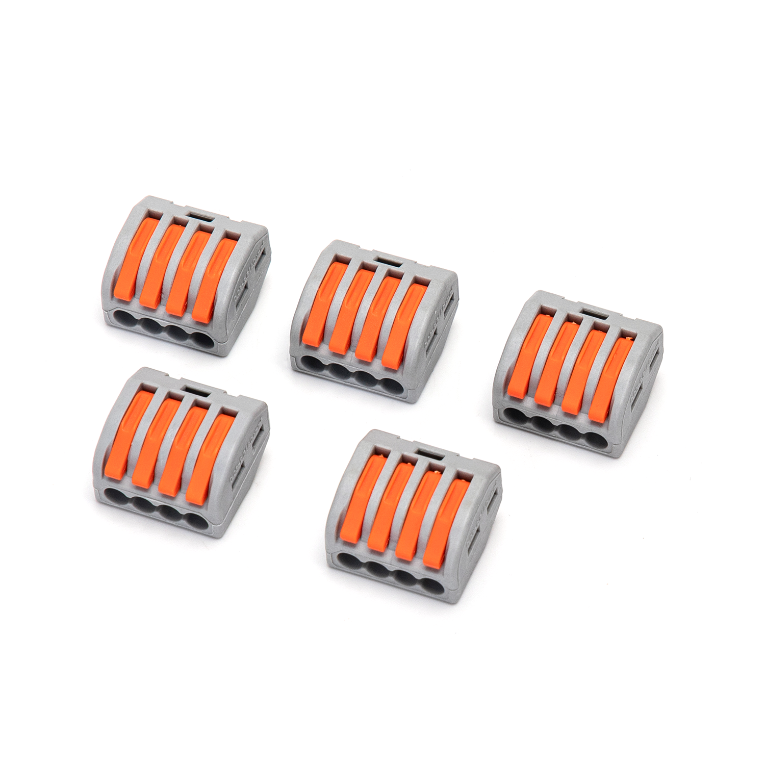 PCT lasklem set 5 stuks - 4-voudige verbindingsklem 0.08-4mm² | IP20