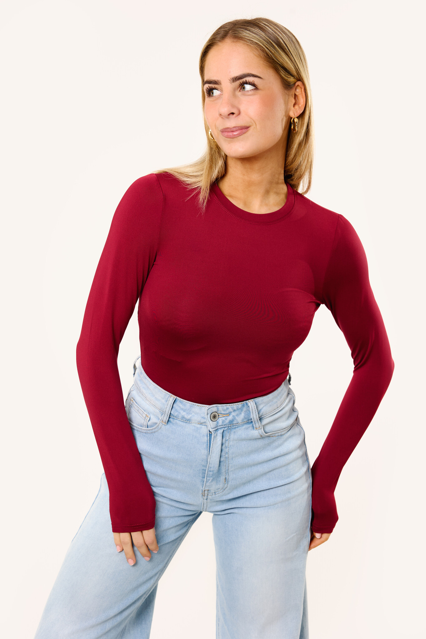 Burgundy Body | Longsleeve burgundy body | Winkeltje van Lynn ...