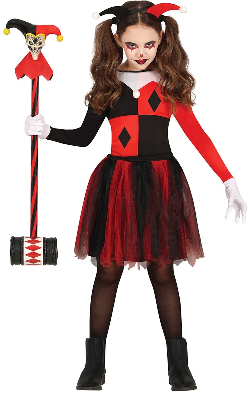 Halloween Harlekin Kostüm für Mädchen | Magicoo.de