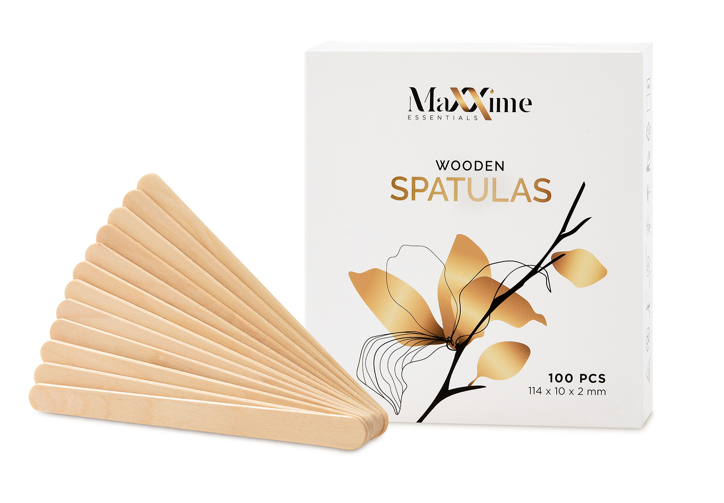 MaXXime Holzspatel (mittel) 100 Stk. - Italwax Deutschland