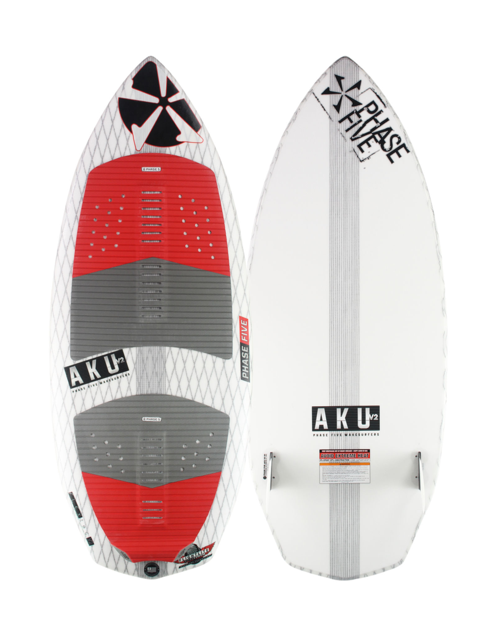 Phase Five Aku V2 58" Surf-Style Wakesurf - Crazy Dude