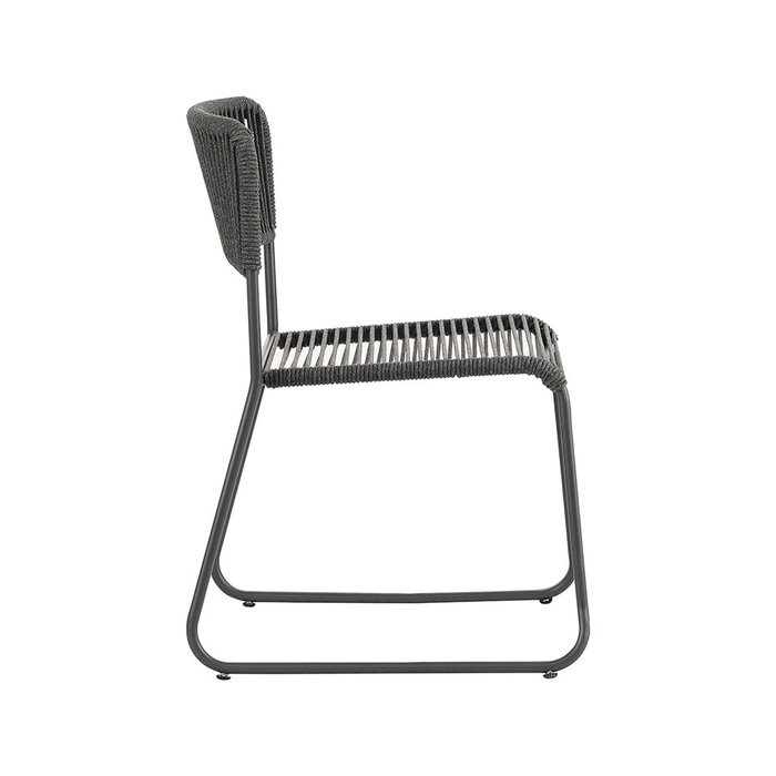 Gartenstuhl Lester Seil grau - DIMEHOUSE