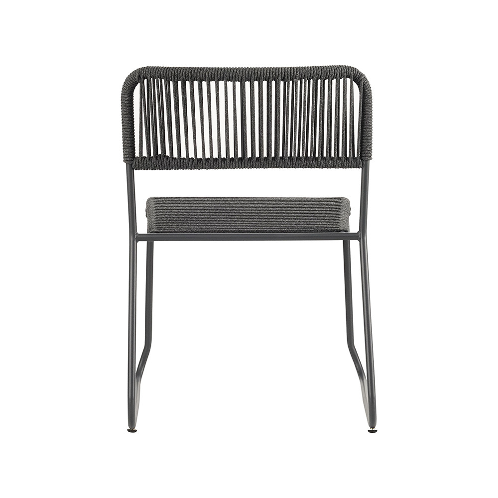 Gartenstuhl Lester Seil grau - DIMEHOUSE