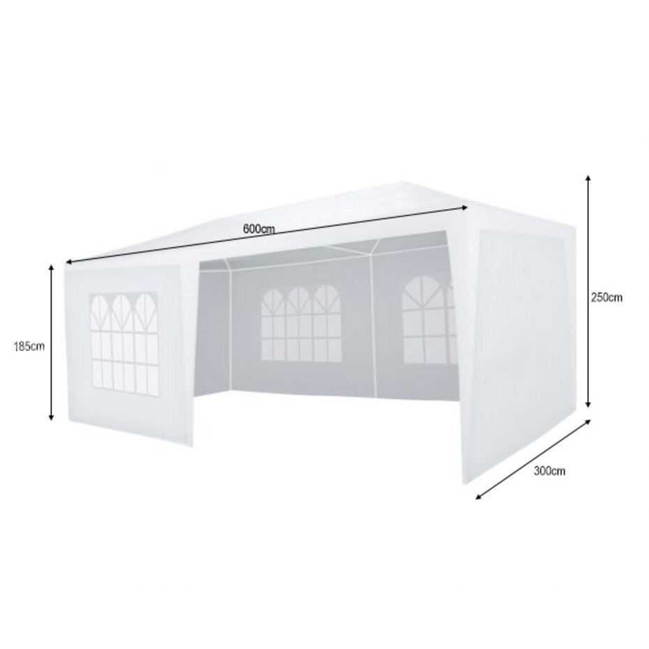 Partytent 3x6m wit budget - AQ-Living.com