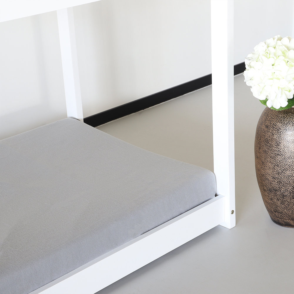 Peuterbed wit hout 140x70cm Puckie inclusief lattenbodem - AQ-Living.com