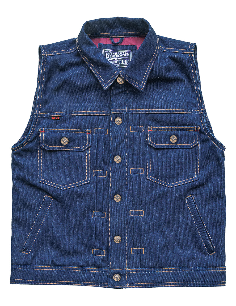 13 and a half Rain Splitter denim vest - Roeg BV