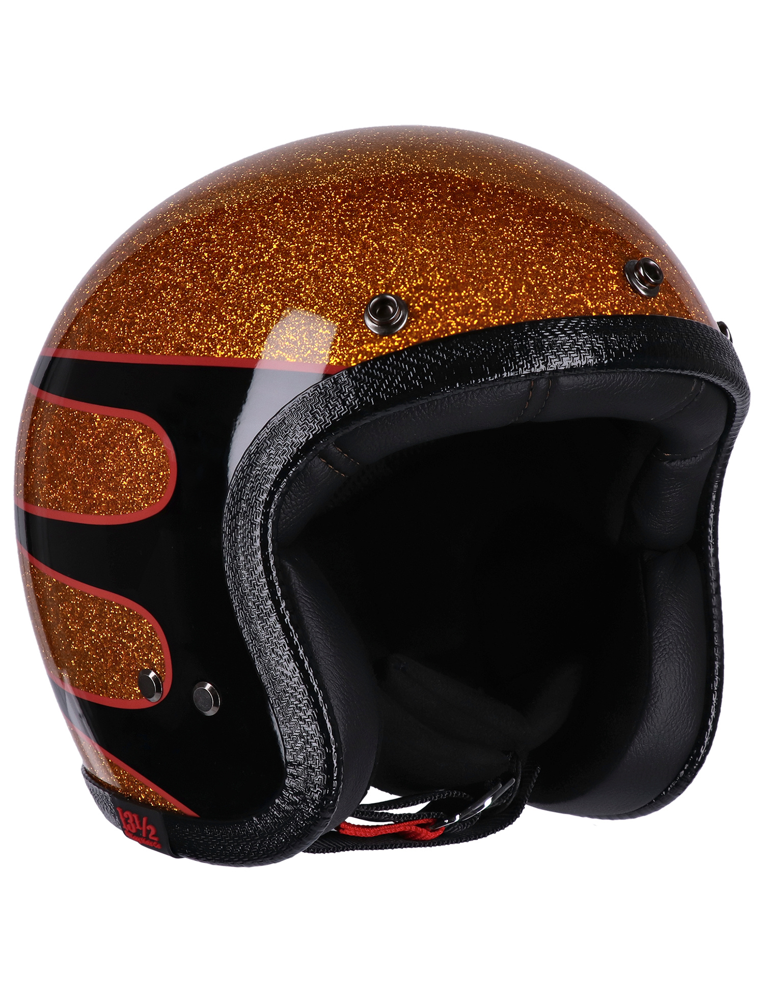 13 1/2 Skull bucket helmet flake amber - Roeg BV