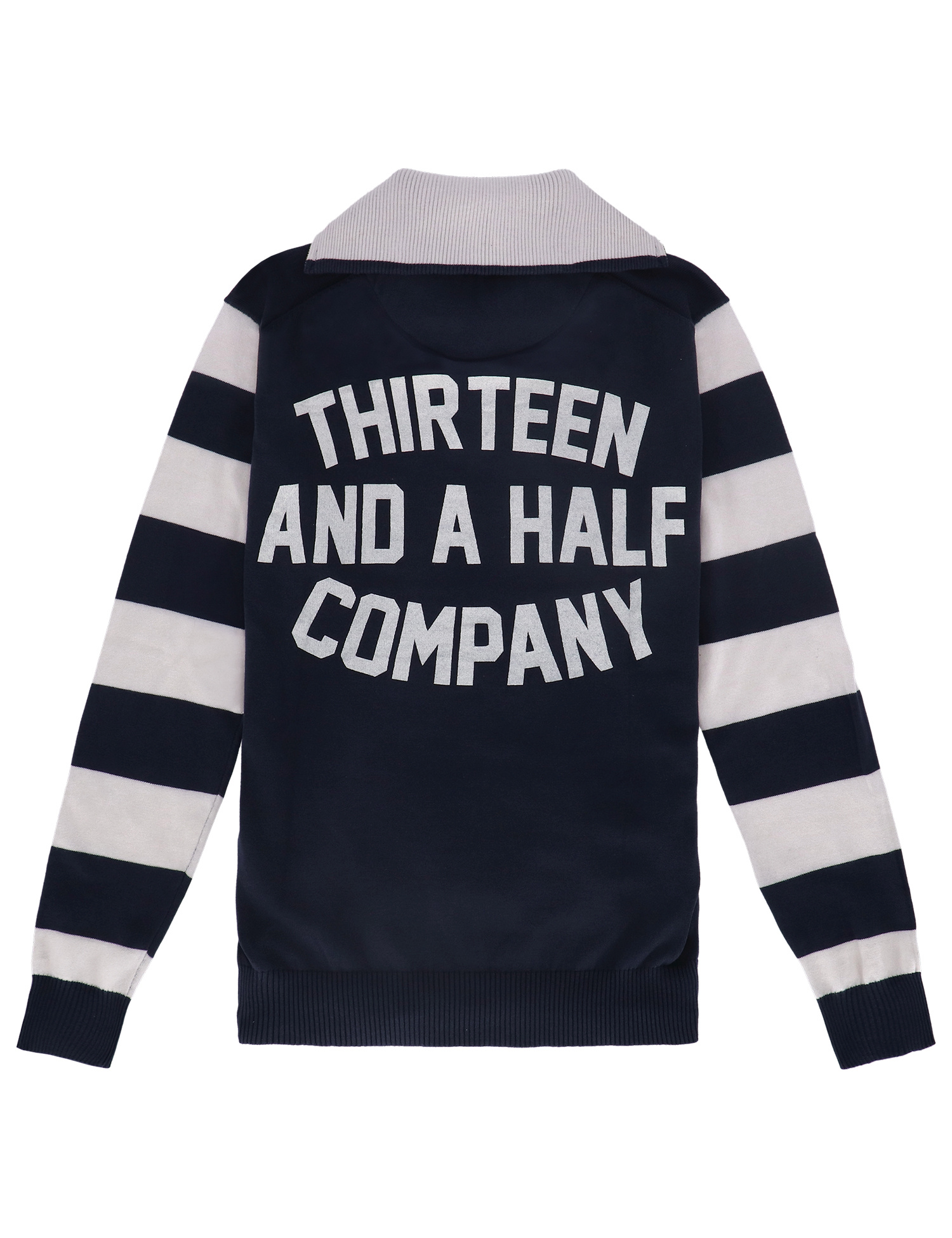 13 1/2 Outlaw half-zip sweater black/red - Roeg BV