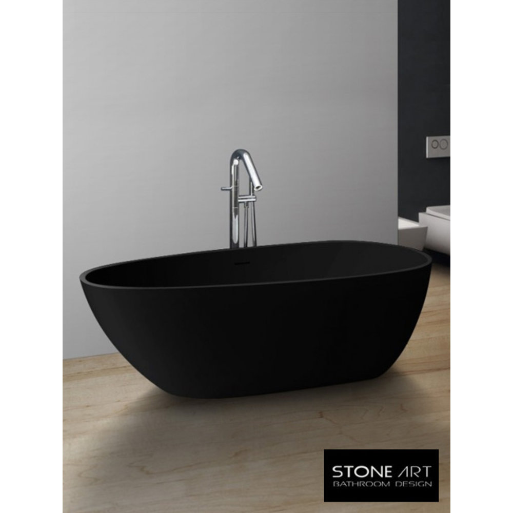 Vrijstaand Solid Surface bad BS-525 Zwart online op Sanitair33.nl ...
