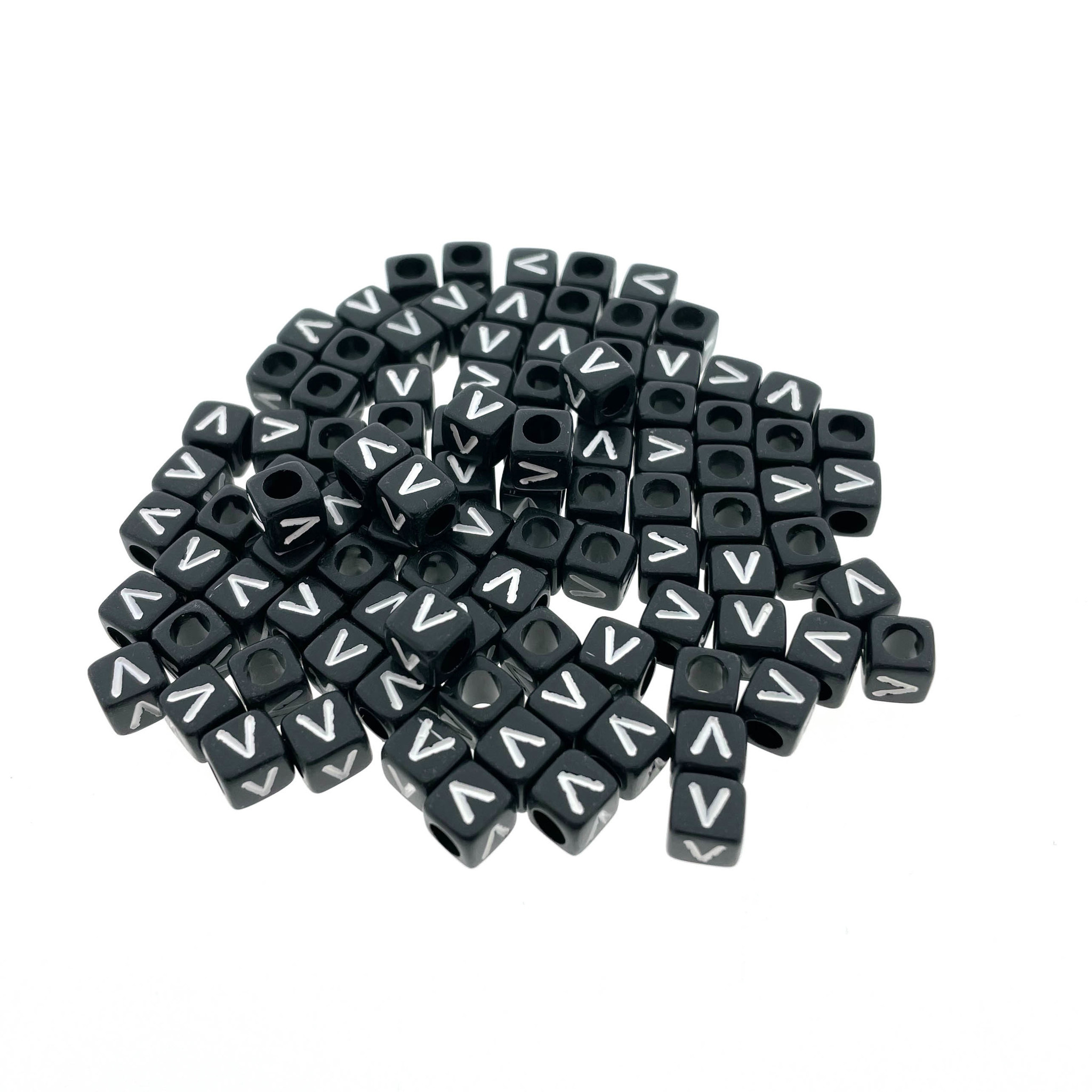 Acheter Paracorde alphabet letter Perles Noir V chez l'expert - 123Paracord