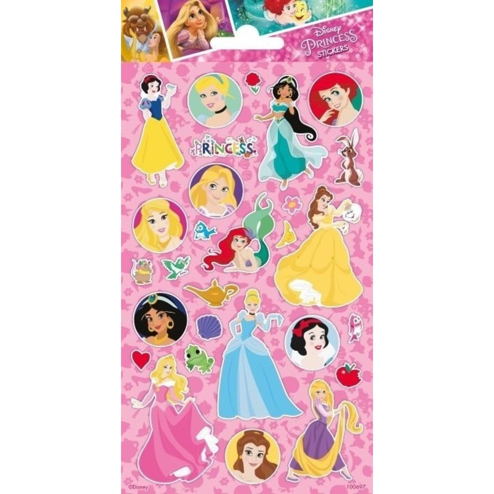 Disney Princes Stickers | Princess party treats and decoration Tuf ...
