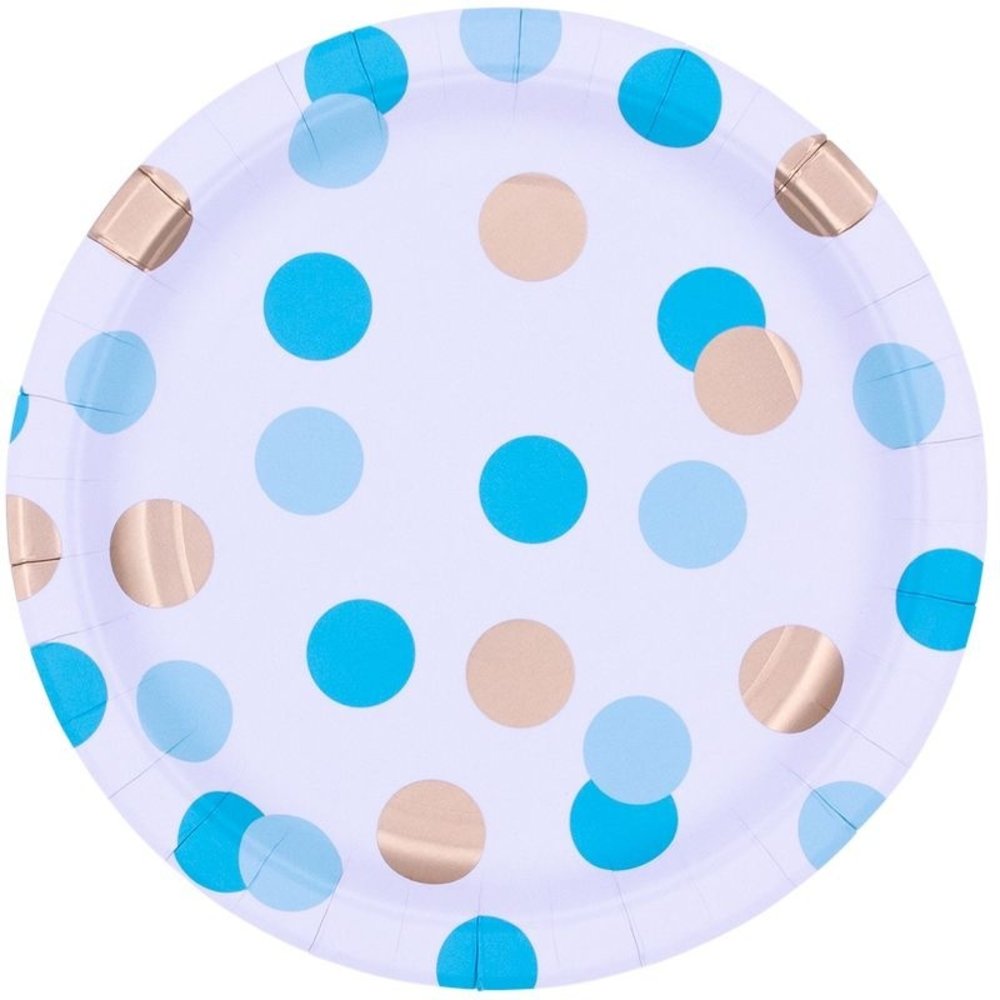 Order blue and golden dots signs at Tuf-Tuf - Tuf-Tuf Party Supplies ...