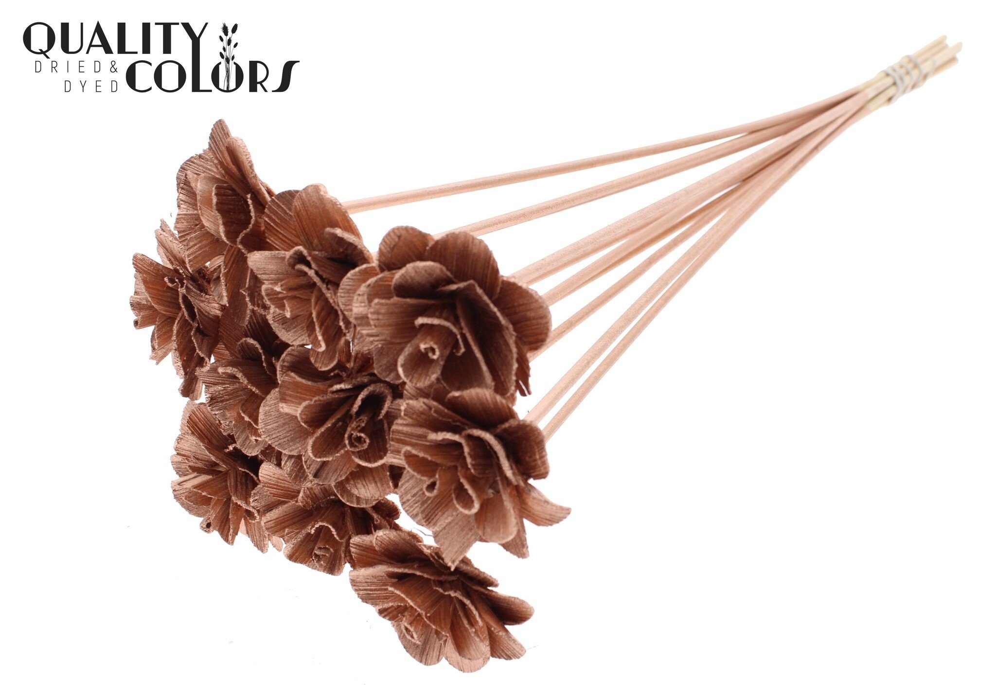 Koperkleurige rozen op stok - Set van 10 voor stijlvol decor ...